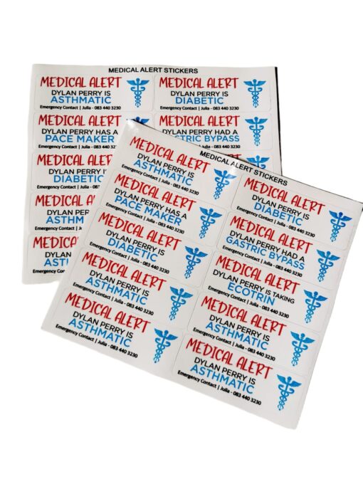 ALLERGY & MEDICAL ALERT STICKERS - Stuck2U