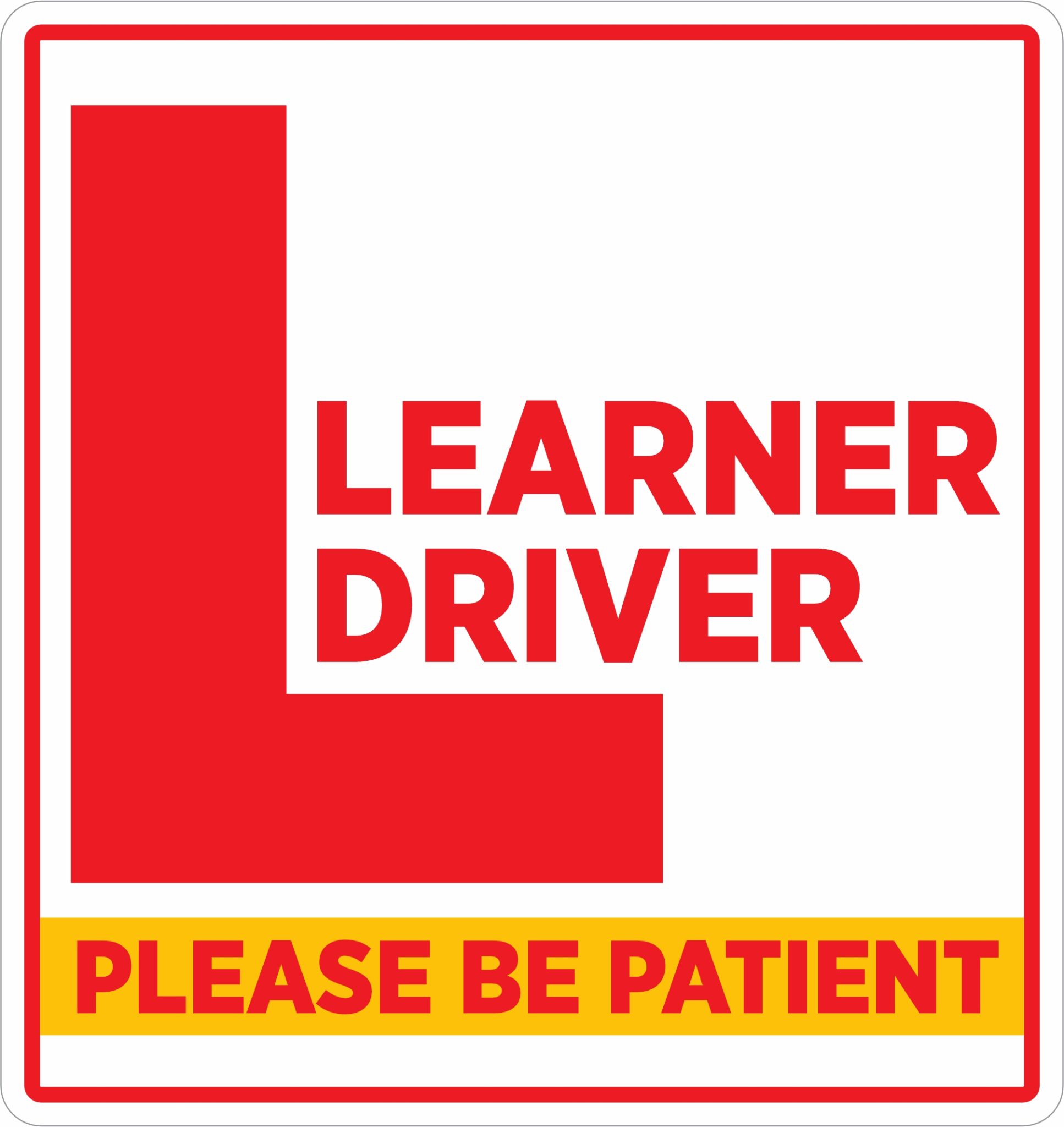 LEARNER & NEW DRIVER STICKER - Stuck2U