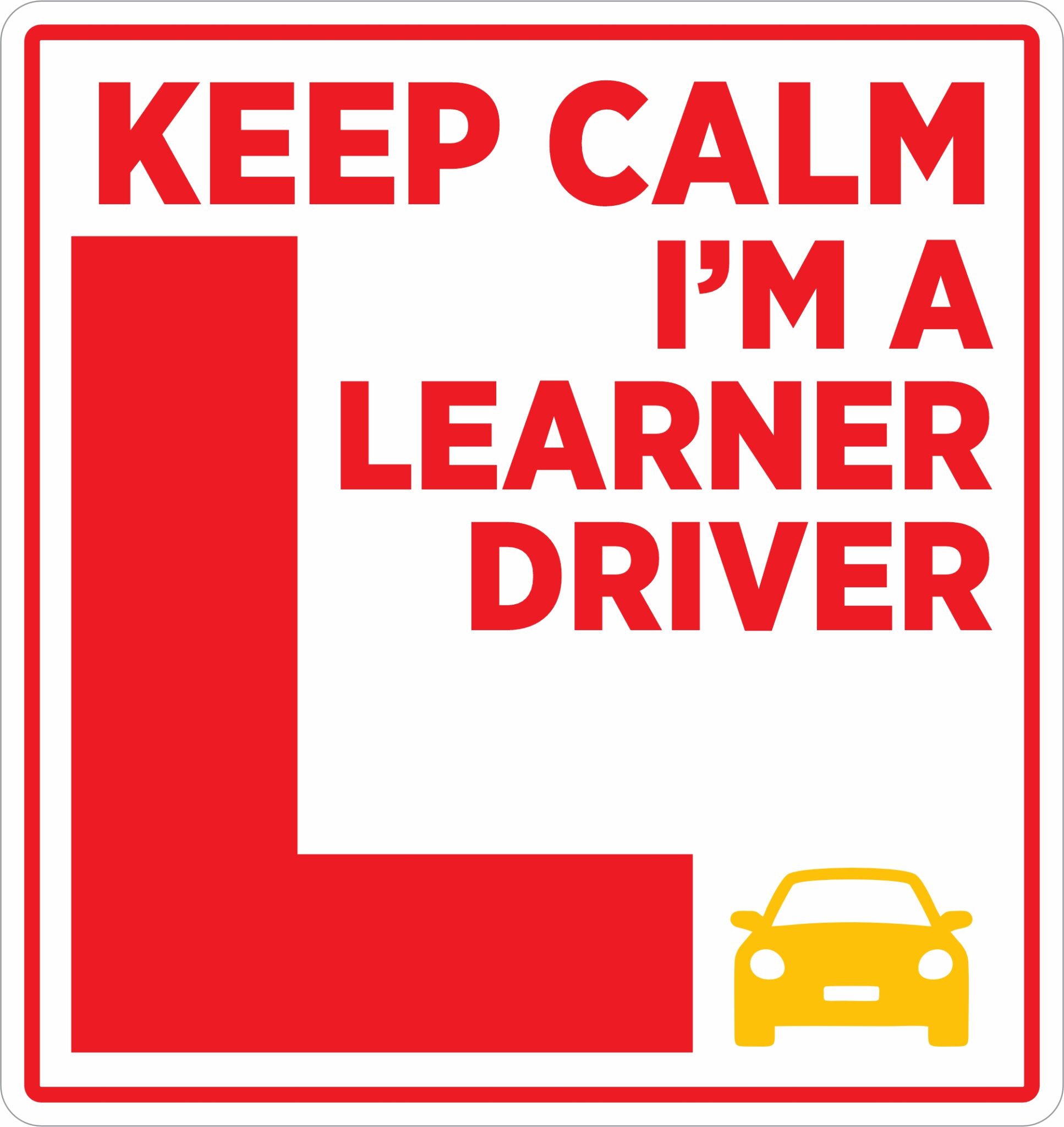 LEARNER & NEW DRIVER STICKER - Stuck2U